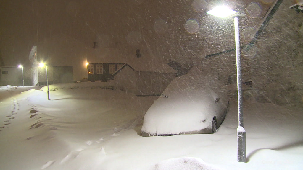 Heaviest snowfall in years | Kringvarp Føroya