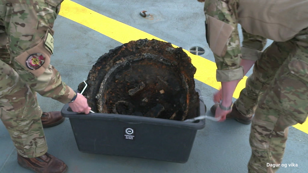 WW2 mines safely detonated off Eysturoy coast | Kringvarp Føroya