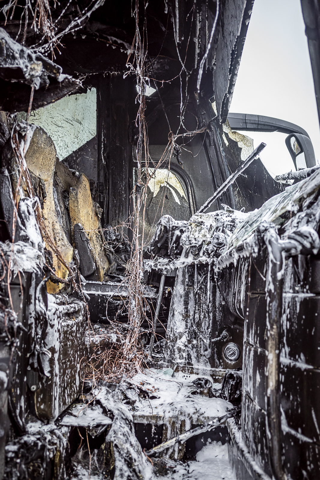 MYNDIR: Eldur í bussi | Kringvarp Føroya