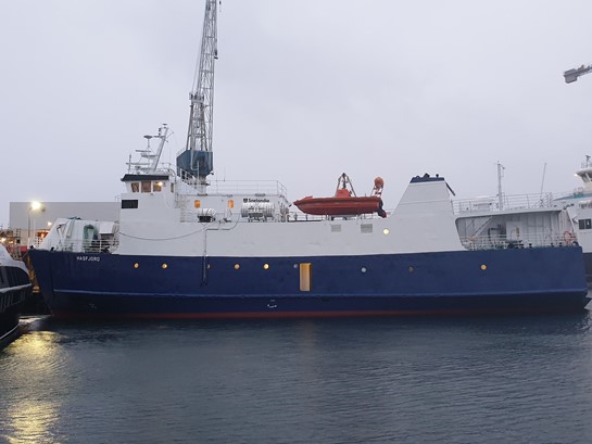 Hasfjord á veg til Føroya | Kringvarp Føroya