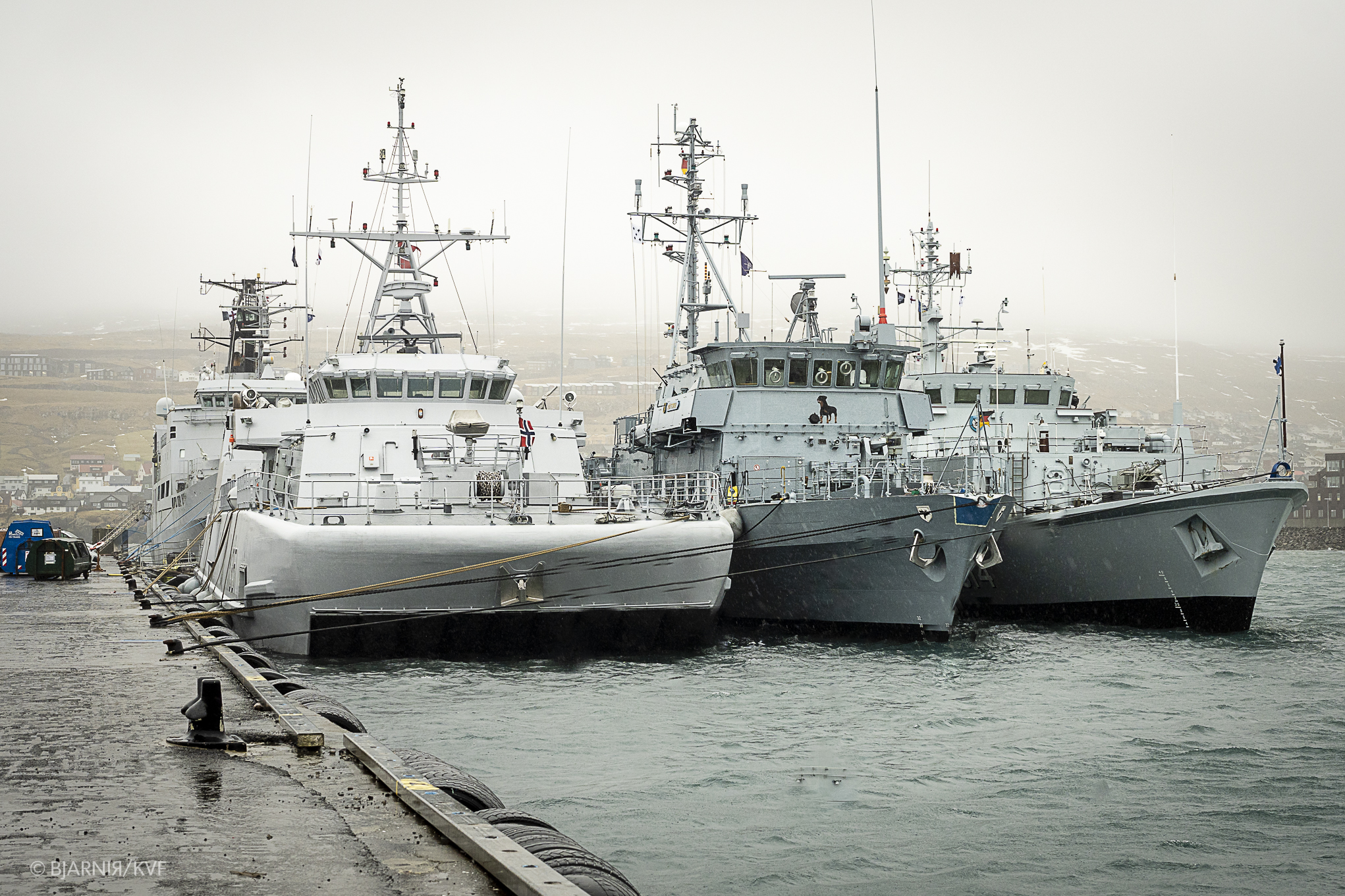 Photos: NATO warships docking in Tórshavn | Kringvarp Føroya