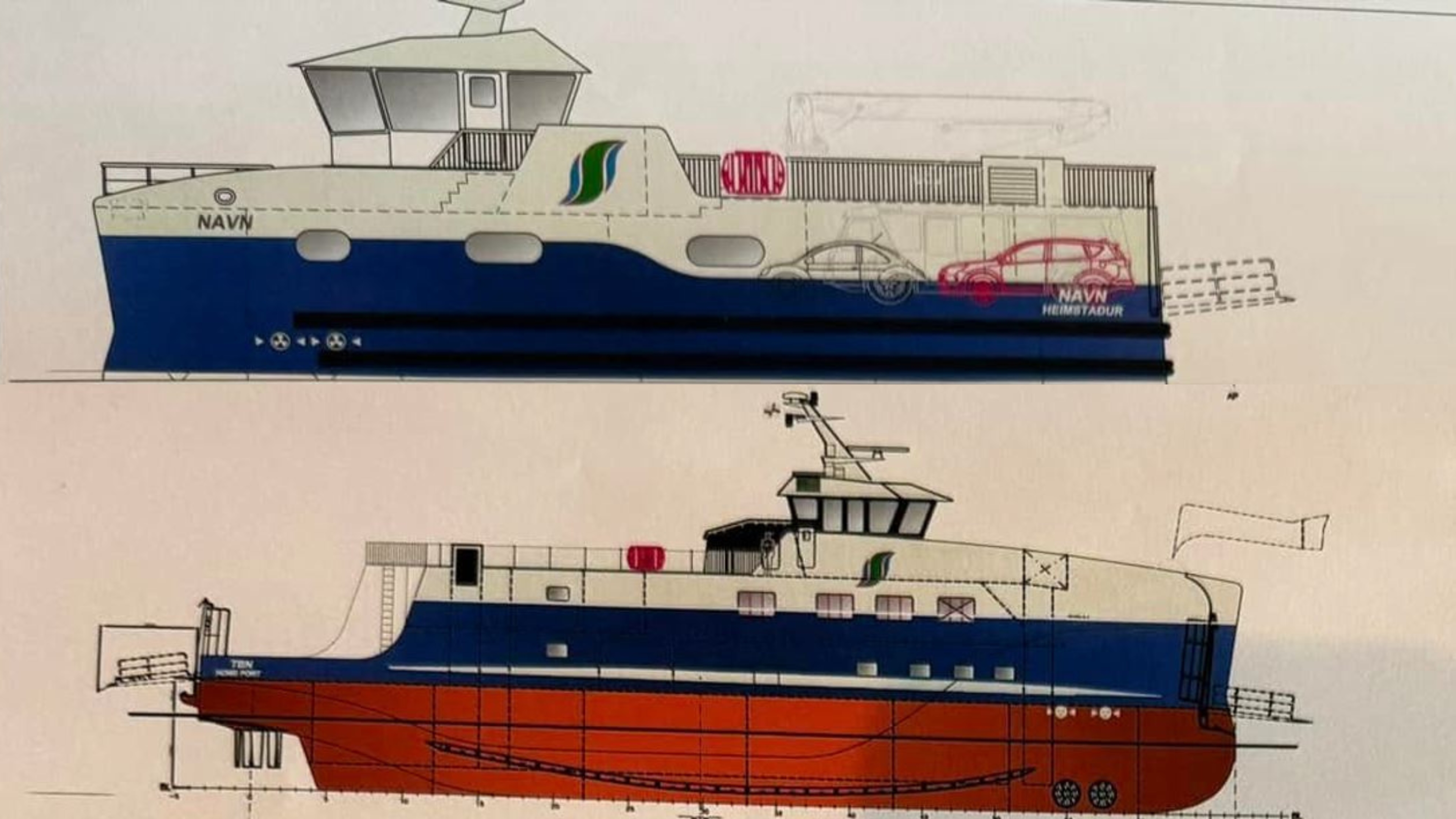 Ferryvolution: Her eru nýggja Ritan og nýggi Sam hjá SSL | Kringvarp Føroya