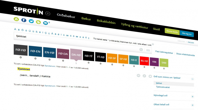 Five more years with free online dictionaries | Kringvarp Føroya