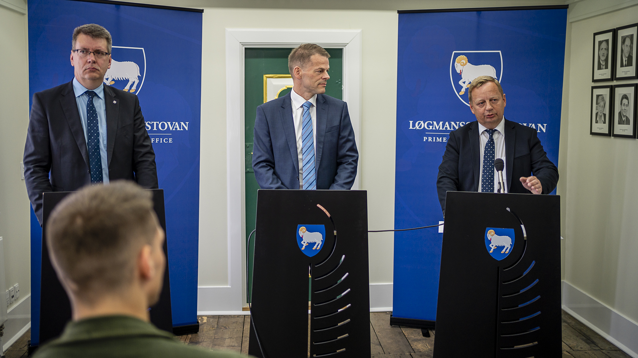 nýtt landstýrisfólk, Magnus Ramussen, Bárður á Steig Nielsen, Helgi ...